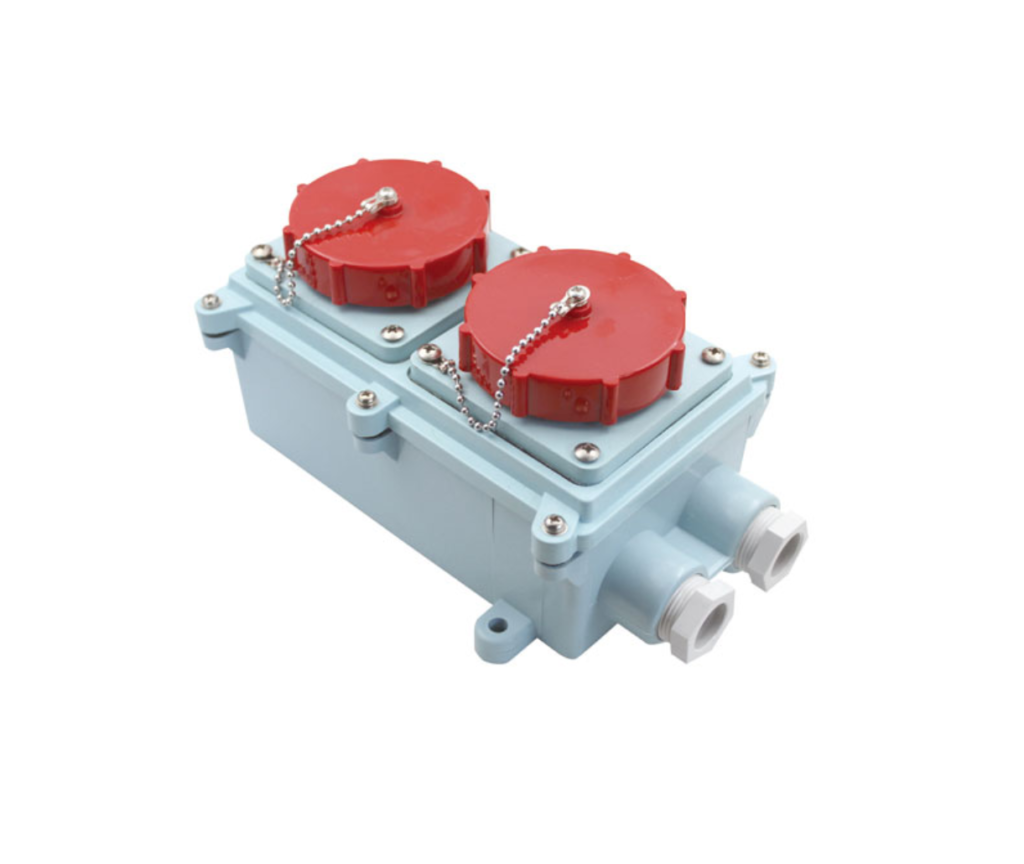 Receptacle Double AC 380-460V 16A Red Type: RSIL2-3 – Dream Marine