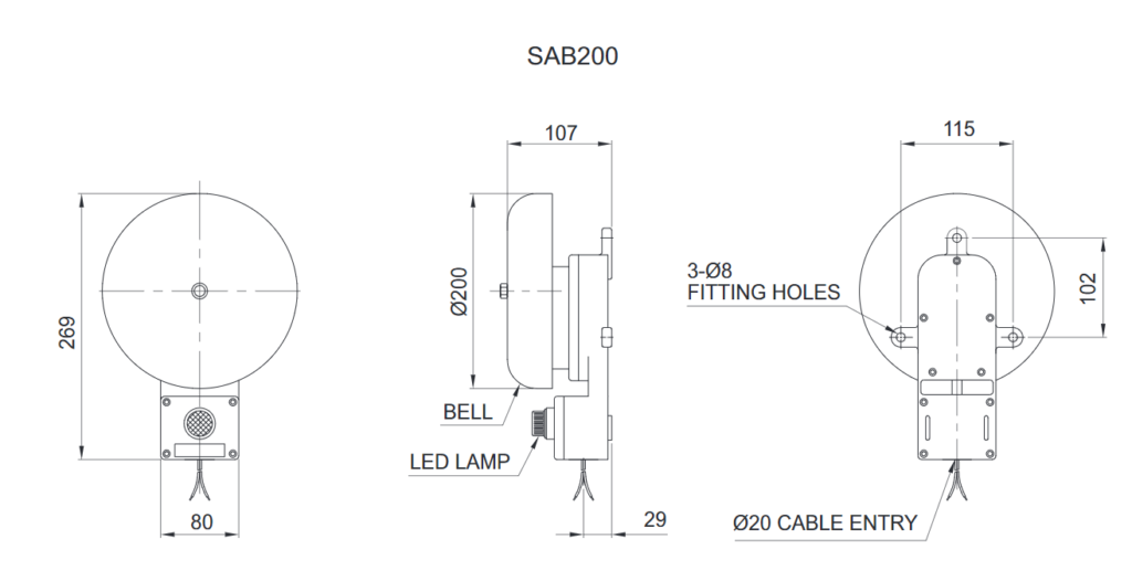 SAB200 Alarm Bells – Dream Marine